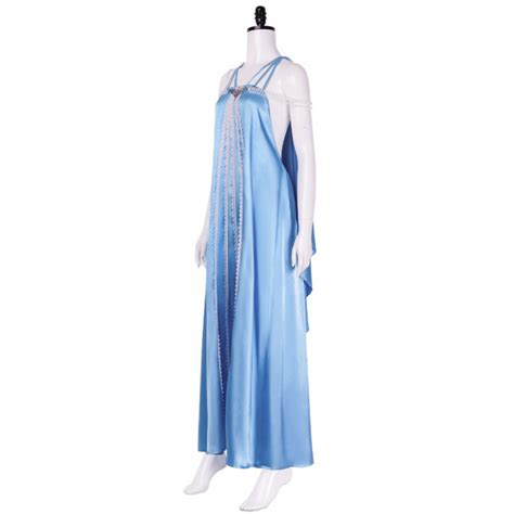 Star Wars Padme Amidala Costume Long Blue Dress Padme Amidala Cosplay
