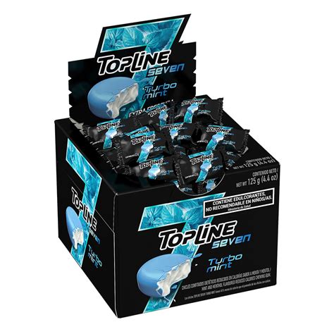 Chicles Topline 7 Turbo Mint Caja X 50 Un Farmacity