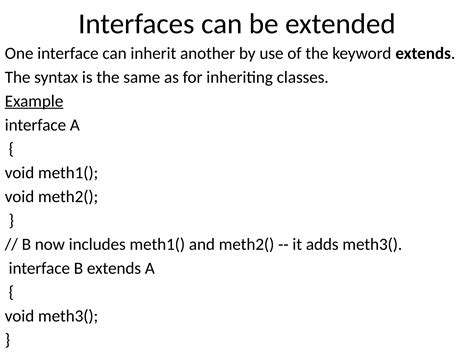 Working With Interfaces In Java Programming Ppt