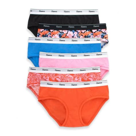 Hanes Originals Womens Hipster Underwear Breathable Cotton Stretch 6