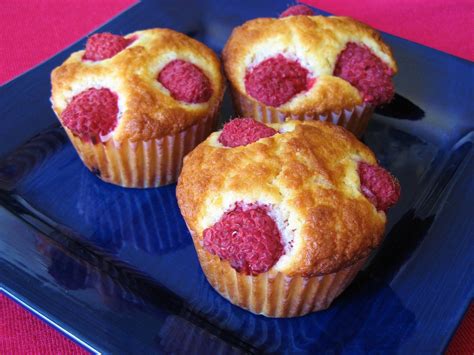 The Well Fed Newlyweds Raspberry Topped Lemon Muffins
