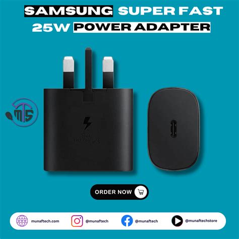 Samsung 25w Usb C Pd Power Adapter Uk Plug Munaftech Store