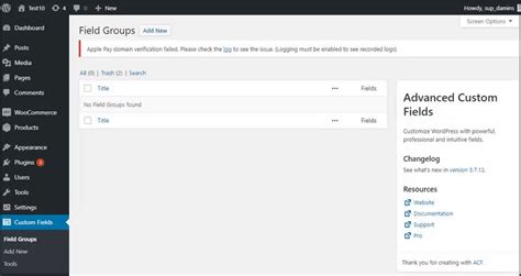 How To Add Custom Fields To The Table Acf Wbw
