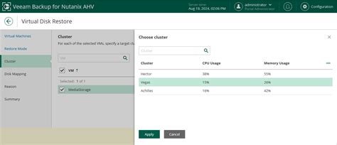 Step 4 Specify Target Cluster Veeam Backup For Nutanix Ahv User Guide