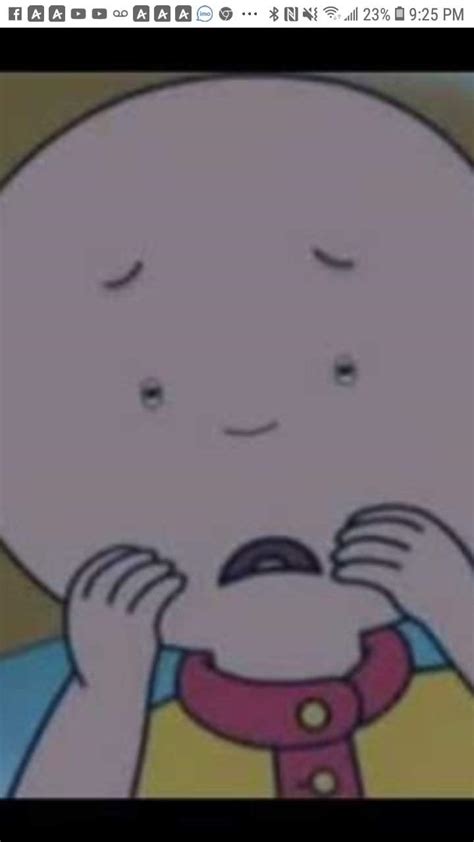 Caillou Is Scared Cartoon Amino