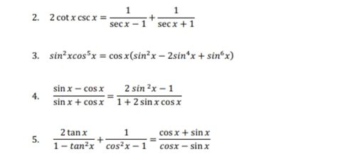 Answered 2 2 Cotx Csc X 1 Secx 1 1 Secx … Bartleby