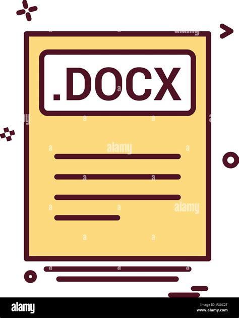 file files docx icon vector design stock vector image and art alamy