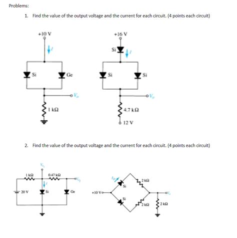 Solved Find The Value Of The Output Voltage And The Chegg
