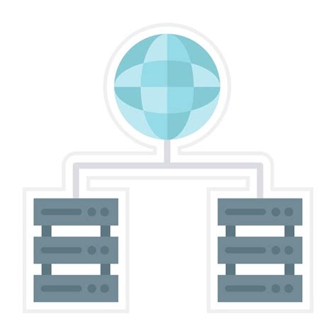 Premium Vector Web Hosting Flat Illustration