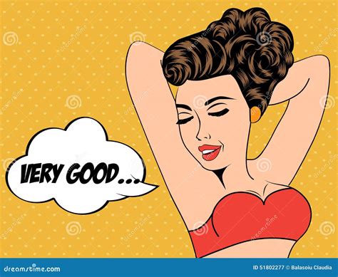 Woman In Comic Style Xxx Illustration Stock Vector Illustration Of