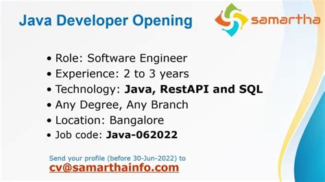 Shashank Mg On Linkedin We Are Hiring