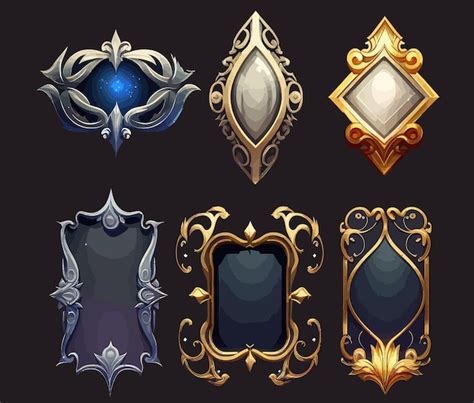 Premium Vector Fantasy Frames In Medieval For Game A Beautiful Template For Game Flat Cartoon