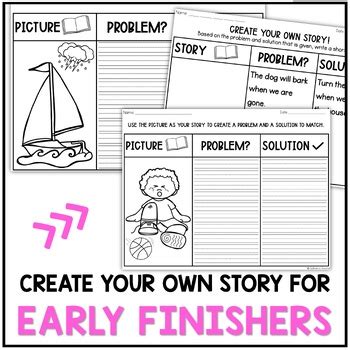 Problem And Solution Worksheets Exit Tickets RL By Sullivan In Second