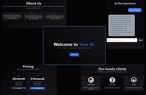 Github Linamahrouchremix Ai A Remix Ai Saas Template