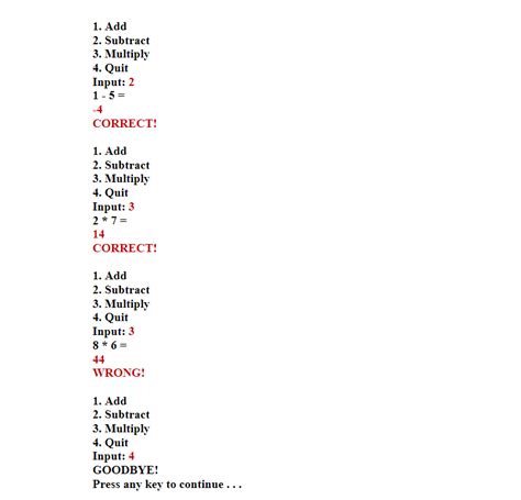 Solved Create Code Using Three Functions Add Subtract And
