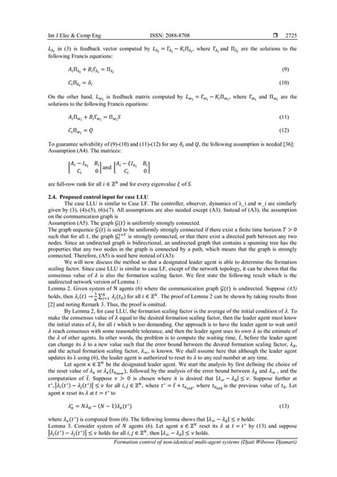 Formation Control Of Non Identical Multi Agent Systems Pdf