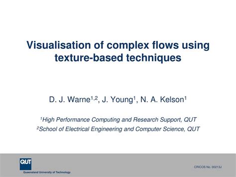 ppt visualisation of complex flows using texture based techniques