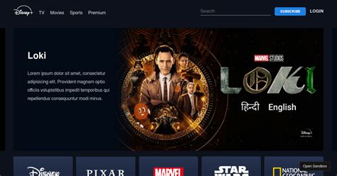 disney hotstar clone codesandbox