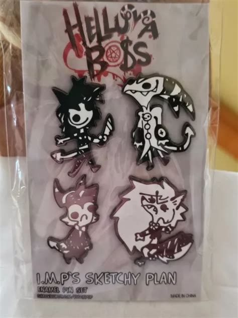Helluva Boss Sketchy Imp Pin Set Eur 5793 Picclick It