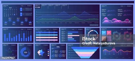 다른 Ui Ux Gui 모바일 화면 현대 인포 그래픽 다이어그램 템플릿 및 차트 그래프 모바일 애플 리 케이 션에 대 한 평면 웹 아이콘 응답 웹사이트 포함 웹 디자인 및
