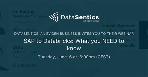 Sap To Databricks What You Need To Know Datasentics An Eviden Business