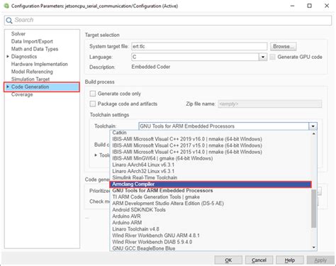 Set Up And Configure Armclang Compiler Toolchain For Code Generation