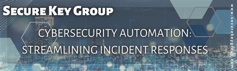 Cybersecurity Automation Streamlining Incident Responses