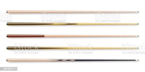 흰색 배경에 고립 된 다양한 나무 당구 단서 스누커 스포츠 장비 빈티지 풀 큐 활동적인 레크리에이션 및 엔터테인먼트 벡터 일러스트레이션 0명에 대한 스톡 벡터 아트 및 기타