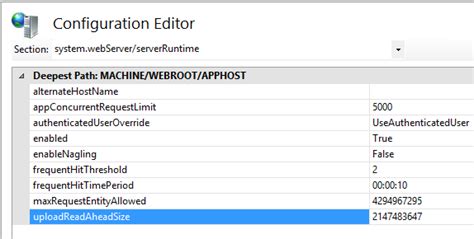 C Aspnet Web Service 413 Request Entity Too Large Error Stack Overflow