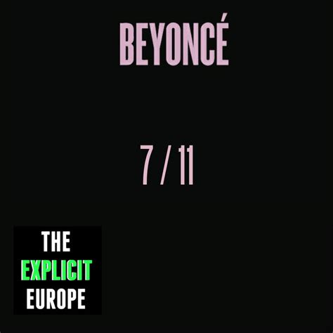 Beyoncé 711 Explicit Beyoncé The Explicit Europe
