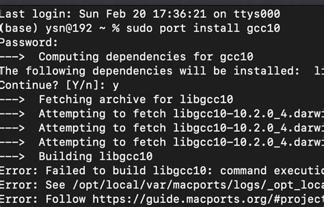 Error Processing Of Port Gcc10 Failed Installation Fluka User Forum