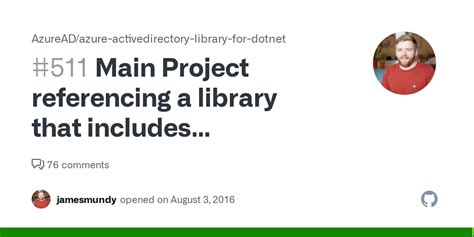 Main Project Referencing A Library That Includes Activedirectory Nuget Requires Reference To