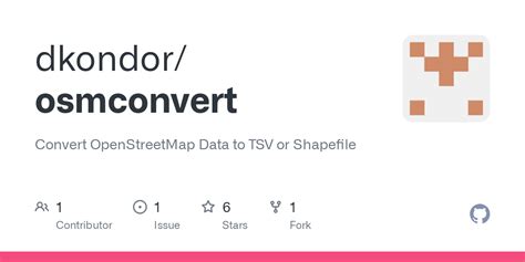 GitHub Dkondor Osmconvert Convert OpenStreetMap Data To TSV Or Shapefile