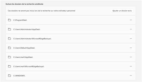 Windows 11 Exclure Un Dossier De Lindexation De Fichiers