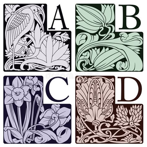 Decorative Capitals Stock Illustrations 1281 Decorative Capitals