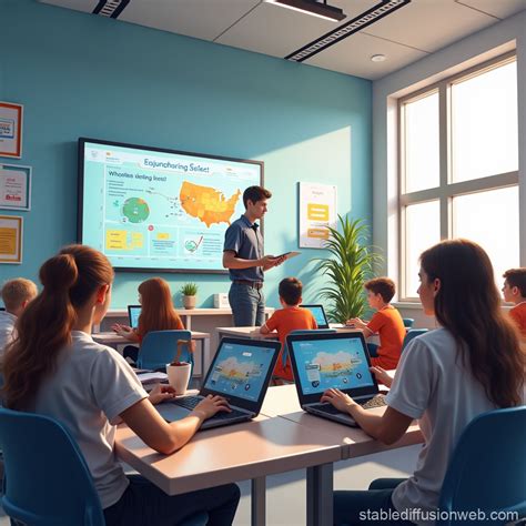 Modern Classroom Learning Environment Stable Diffusion Online