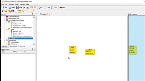 Uml Creating Entity Relationship Set Using Umbrello Youtube