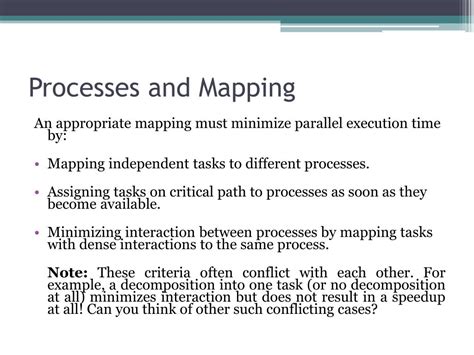 Ppt Lecture 7 Task Partitioning And Mapping To Processes Powerpoint