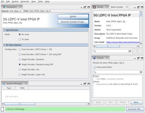 3 2 1 5g ldpc v ip parameters