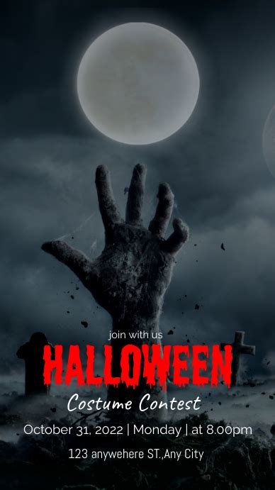 Halloween Costume Contest Template Postermywall