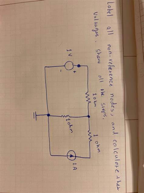 Solved Label All Non Reference Nodes And Calculate Then
