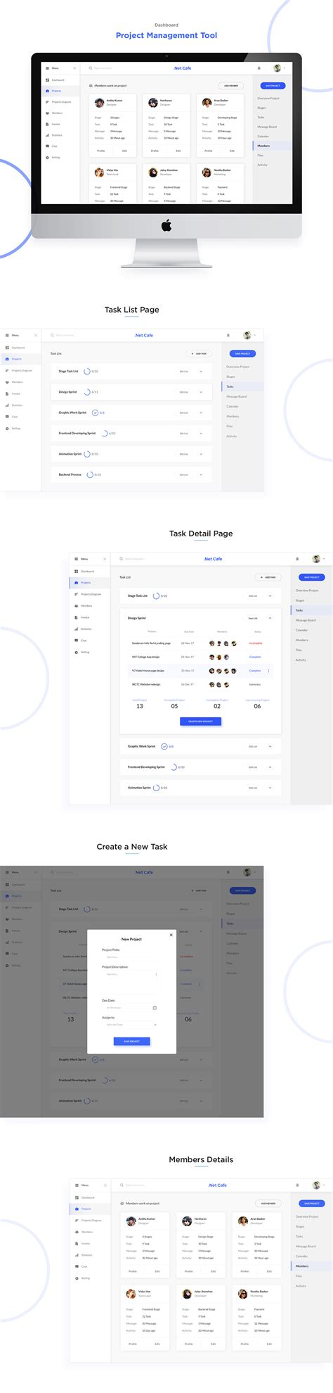 Project Management Tool Behance