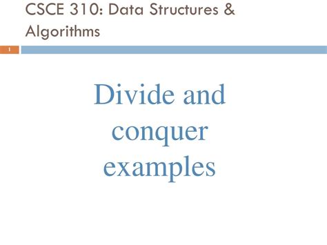 Ppt Csce 310 Data Structures And Algorithms Powerpoint Presentation