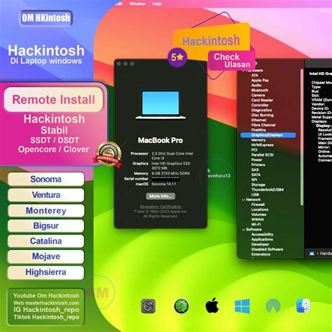 Jual Install Mac Os Hackintosh Di Laptop Notebook Windows Shopee Indonesia