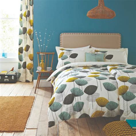 Sanderson Dandelion Clocks Bedding Chaffinch Bedeck Home