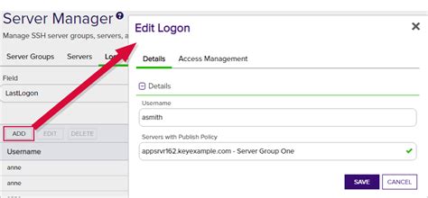 Adding Logons