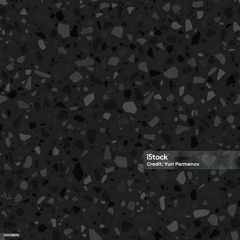 테라초 바닥 벡터 는 검은 색으로 매끄러운 패턴 천연 석재 화강암 대리석 석회암 콘크리트모자이크 바닥의 질감 0명에 대한 스톡 벡터 아트 및 기타 이미지 Istock