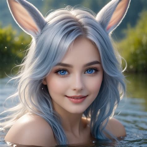 Зайка на озере Сергей Волков