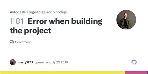 error when building the project · issue 81 · autodesk forge forge rcdb