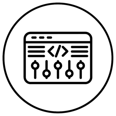 Premium Vector Application Setting Icon